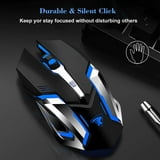 Uciefy Wireless LED Gaming Mouse Optical Rechargeable Silent Mice 6 ...