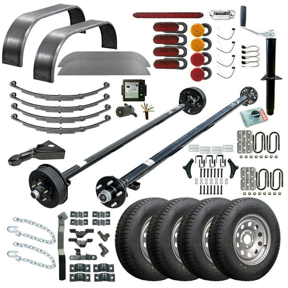 The Trailer Parts Outlet - 1216 - 6'6" x 16' Tandem Axle 7K Utility ...