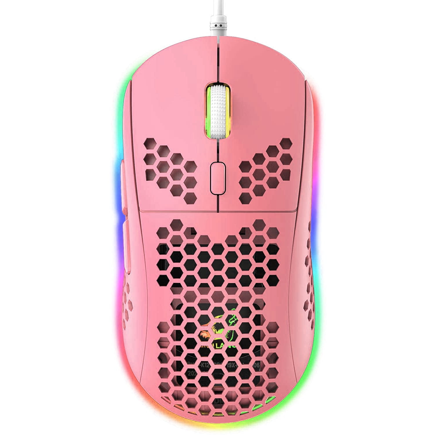 Ultralight Wired Gaming Mouse, Lightweight Honeycomb Shell, 4 RGB ...