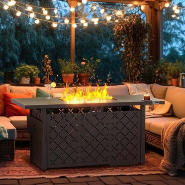 Evita 48" Propane Fire Pits for Outdoor 50,000 BTU Gas Fire Pit Table ...