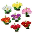 Goodhd Lotus Artificial Flower Lotus Stalks For Wedding Party Garden ...