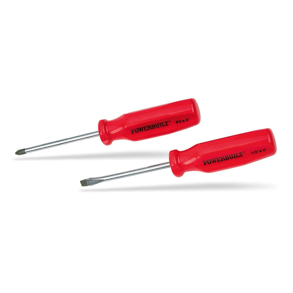 Powerbuilt 2 Piece Screwdriver Set - 646047 - Walmart.com