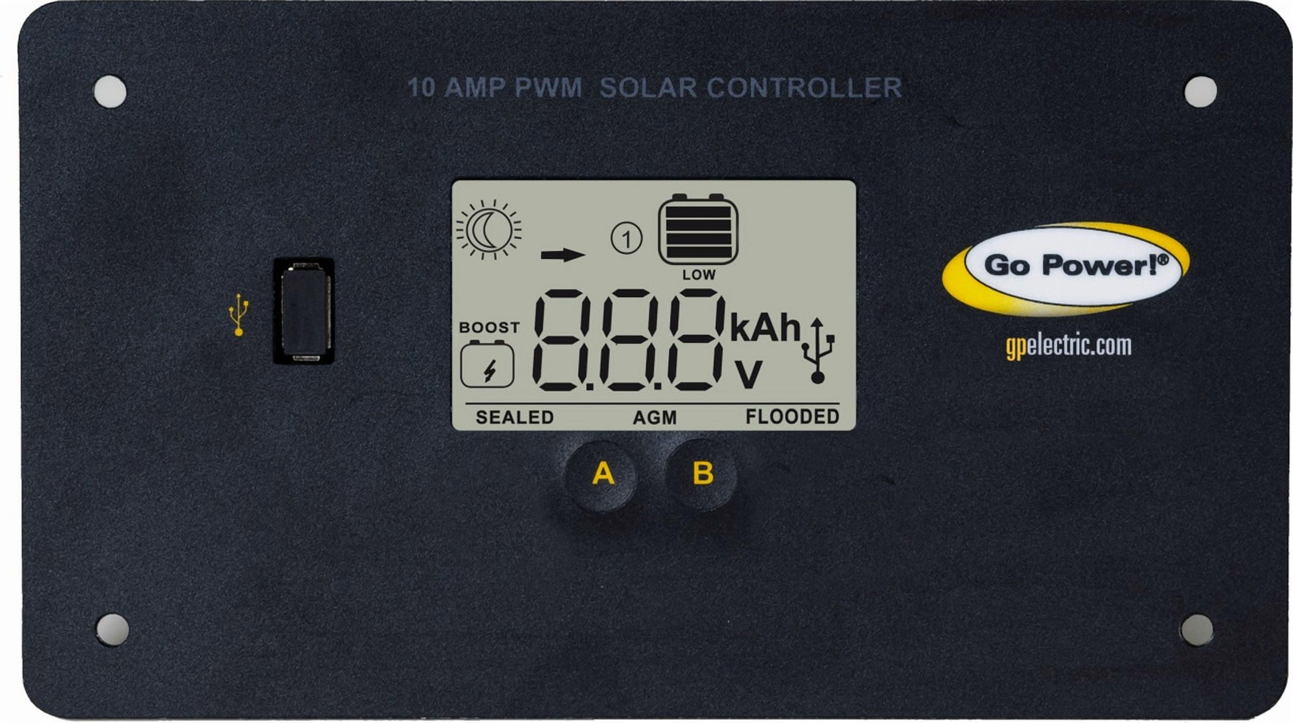 Go Power Battery Charger Controller GP-PWM-10-FM For Use With Solar 12 ...