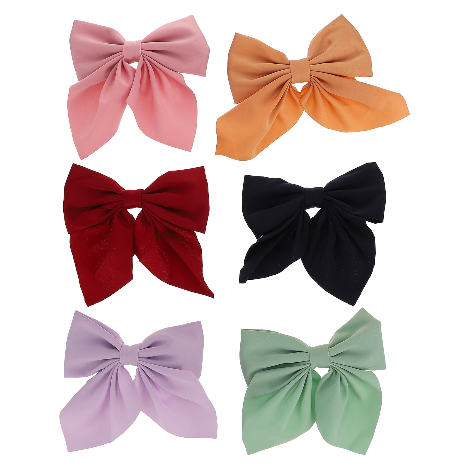 Click here for Deepcraff 6pcs Hair Bow Clip Bowknot Barrettes Wom... prices