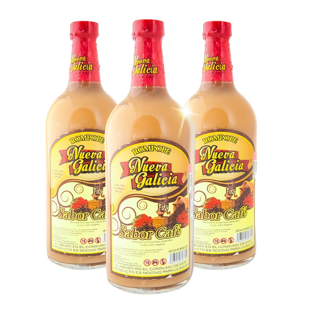 Rompope Nueva Galicia Café 3 Botellas 950ml | Walmart en línea