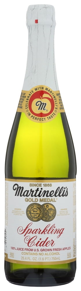 Martinelli's Gold Medal Sparkling Cider -25.4 fl oz Glass Bottles ...