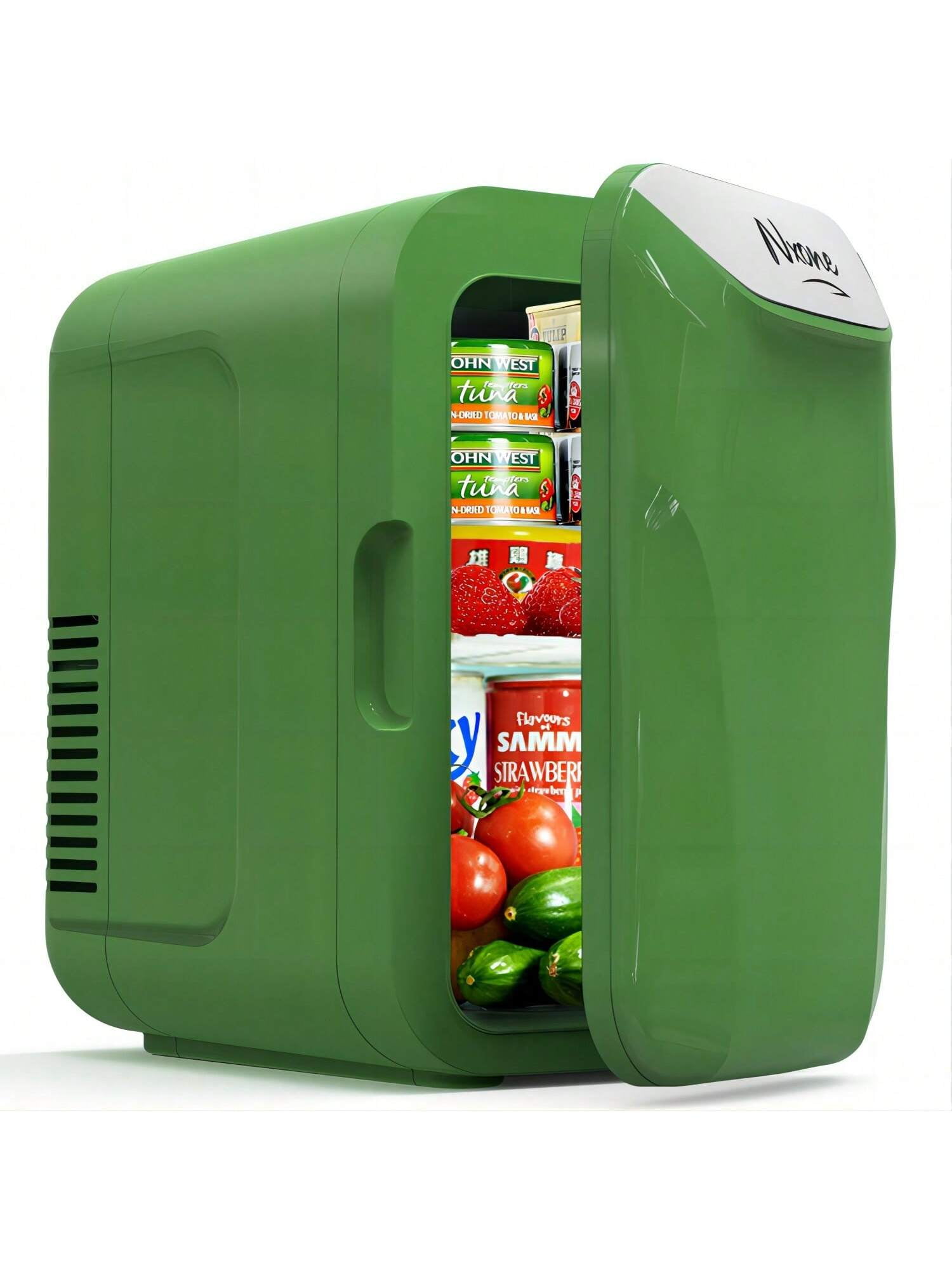 NXONE Mini Fridge,8 Can/6 Liter Small Refrigerator,110VAC/ 12V DC ...