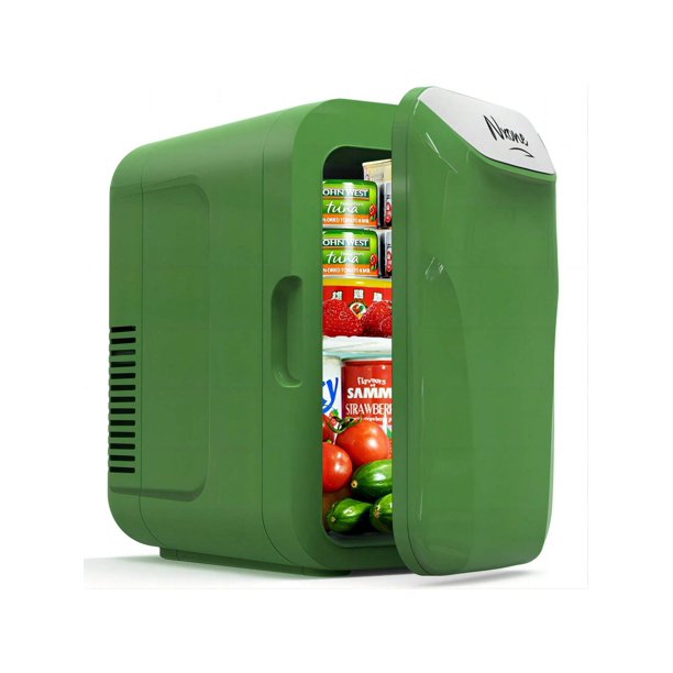 NXONE Mini Fridge,8 Can/6 Liter Small Refrigerator,110VAC/ 12V DC ...