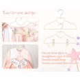 GOSCHE Kids Velvet Clips Hangers - 13inch 50 Pack Toddler Clothing ...