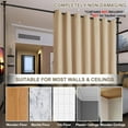 OLIYNEDY Room Divider, No Drilling Curtain Rod for Room Separation, 4 ...