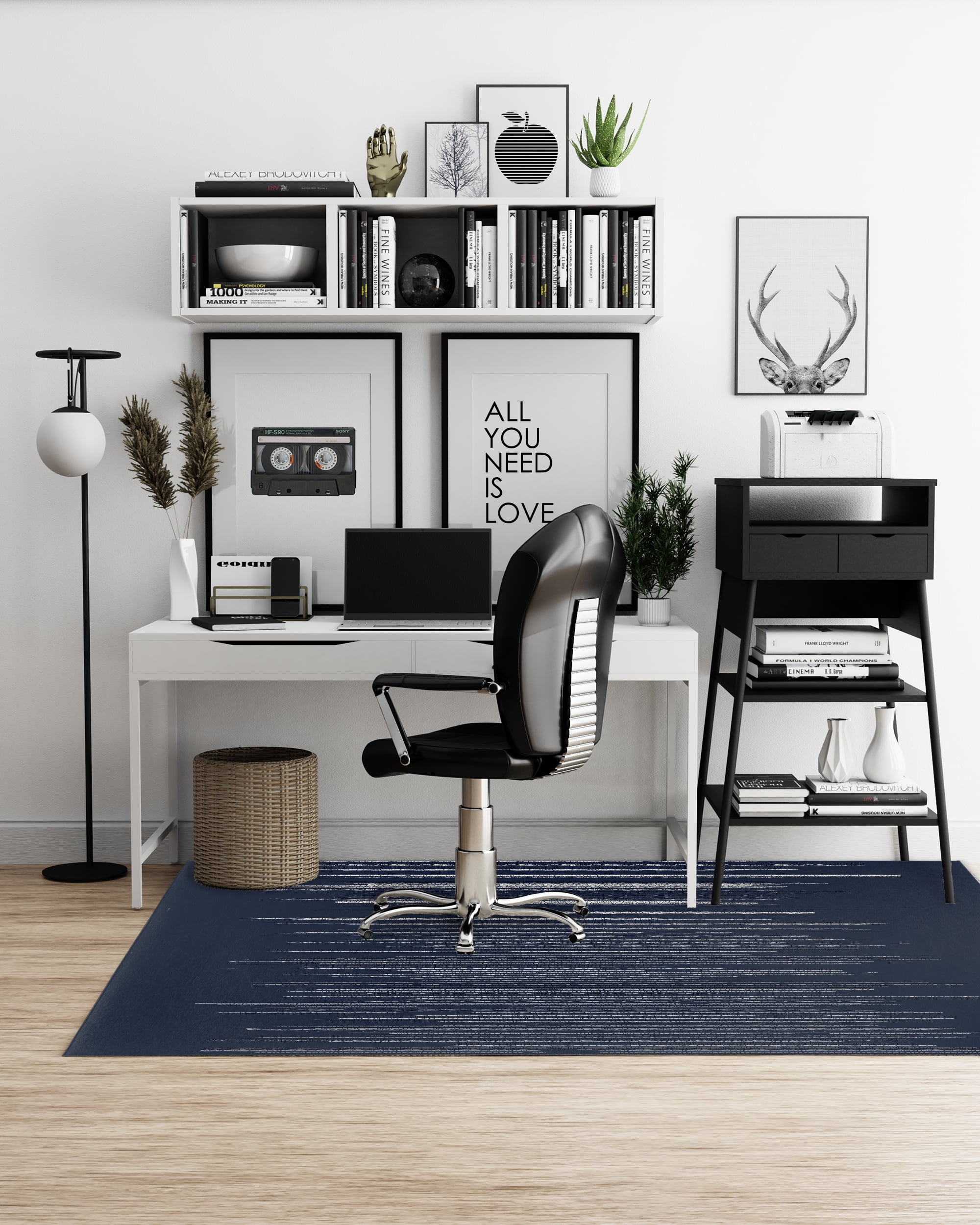 SCAR NAVY Office Mat By Kavka Designs - Walmart.com