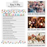 Festive Christmas Trivia Game Cards Version 1 (25 Pack) Holiday Party ...