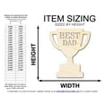 Unfinished Best Dad Trophy Shape | DIY Craft Cutout | up to 46" DIY 24 ...