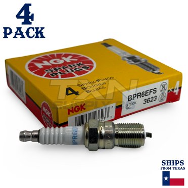 NGK 3623 Pack of 4 Spark Plugs BPR6EFS - Walmart.com