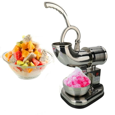 Ktaxon Commercial Home Ice Shaver Machine 440lbs/h 1400 rpm,Dual Blade ...