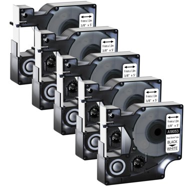 Compatible Industrial Label Tape Replacement for DYMO Rhino 18444 Permanent Vinyl Label Tape ...