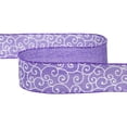 Northlight Swirl Wired Spring Craft Ribbon - 2.5" x 10 Yards - Purple ...