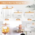 COAZEX 4 Pack Plastic Laundry Pods Container & Dryer Sheet Holder ...