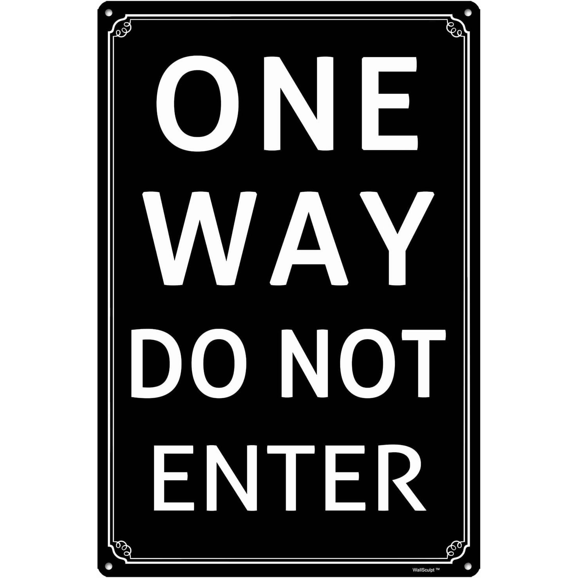 Click here for Aocisuki 8x12 One Way - Do Not Enter Parking Lot S... prices