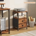 Night Stand Set of 2, Nightstand with 2 Fabric Drawers, Bed Side Table ...