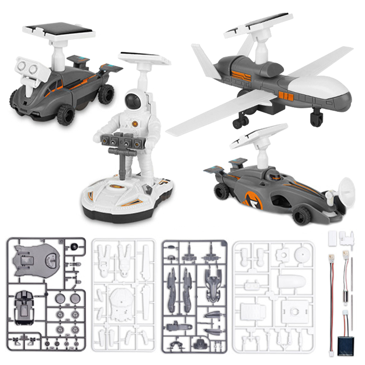 Kit De Construcción De Robot De Ciencia 4 En 1 Juguete De Construcción De Espacio Solar ...