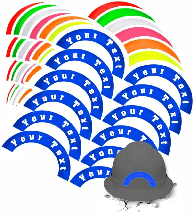 High Visibility Reflective Safety Hard Hat Sticker Customize Logo Hi ...
