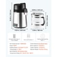 6L Glass Water Distiller for Home Countertop, 900W Stainless Steel ...
