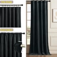 Cream Beige Velvet Curtains 84 Inches 2 Panels Thermal Insulated Window ...