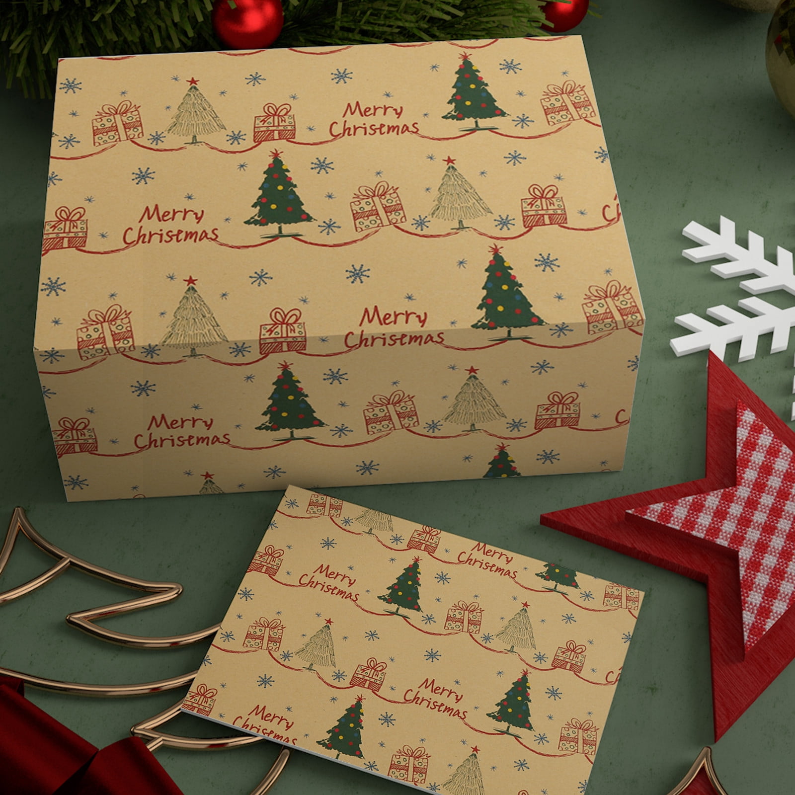 Click here for Kkbbma Deals For Days 10pcs Christmas Wrapping Pap... prices