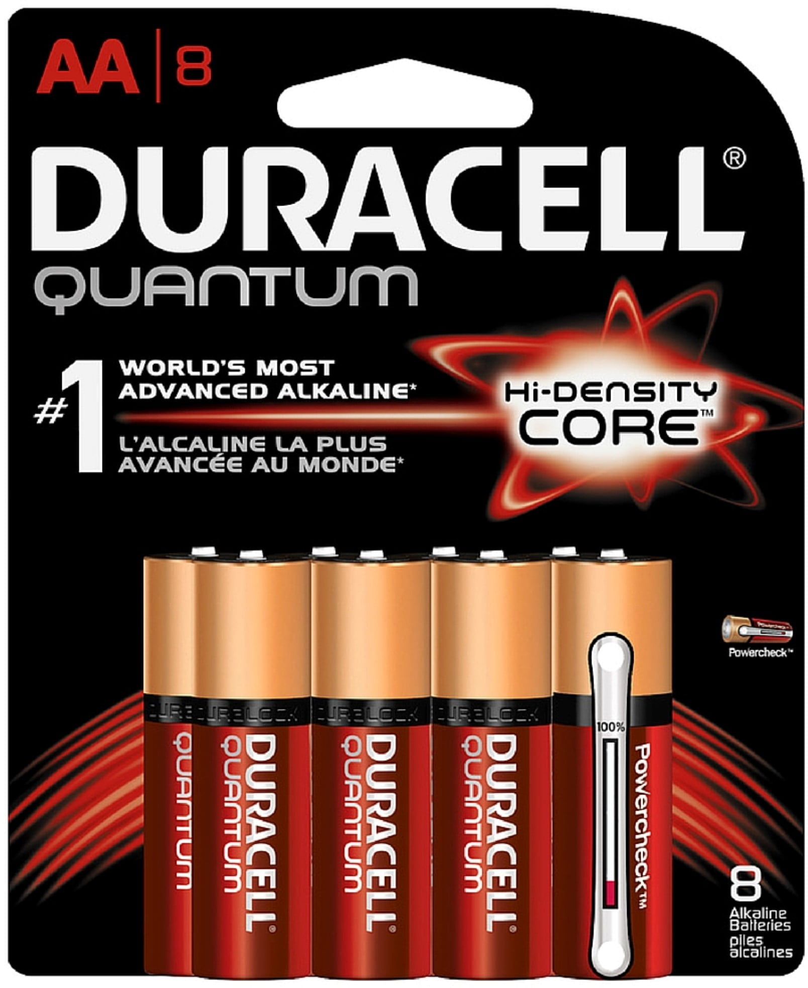 Duracell Quantum AA Alkaline Batteries With Duralock Power Preserve ...