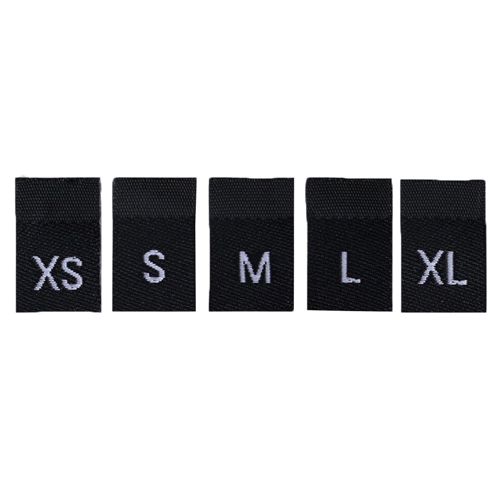 500PCS Clothes Size Labels Folded Cloth Labels General Woven Size Mark ...