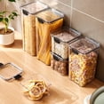 Sealed Jars Kitchen Grain Storage Organizer Large Tank Plastic Moisture ...