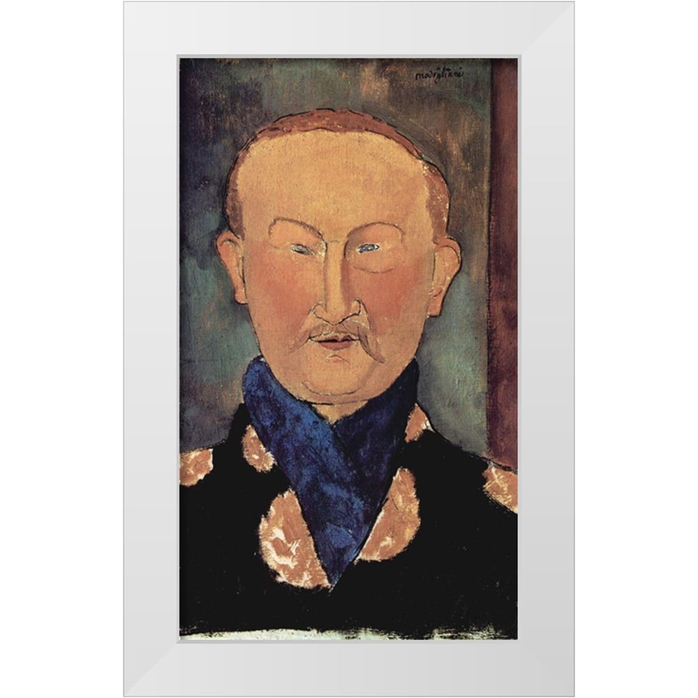 Modigliani, Amedeo 16x24 White Modern Wood Framed Museum Art Print ...