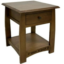 Mission Style Solid Quarter Sawn Oak Keyhole End Table - Walmart.com