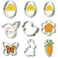 SDJMa Easter Cookie Cutter Set - 9 Piece - Egg, Easter Bunny, Bunny ...
