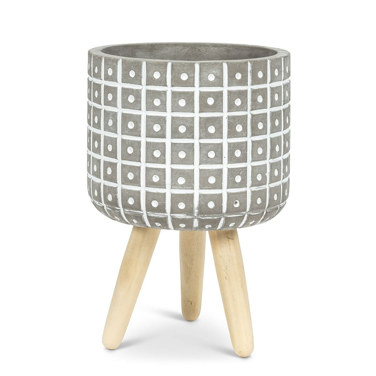 Set of 4 Large Dot Tripod Planter - Walmart.com