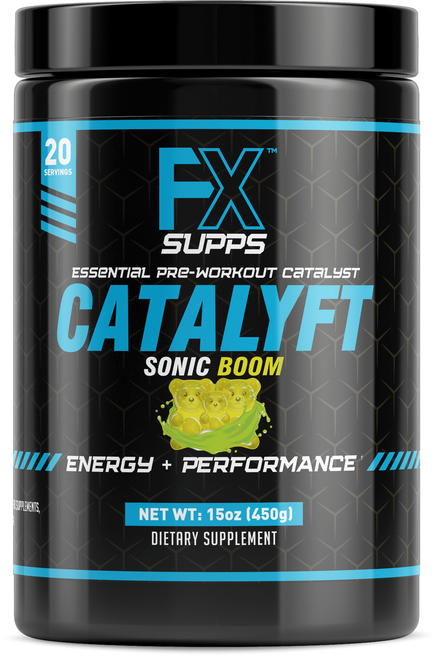 FX Supps Catalyft Pre Workout Energy Supplement, Sonic Boom, 20 ...