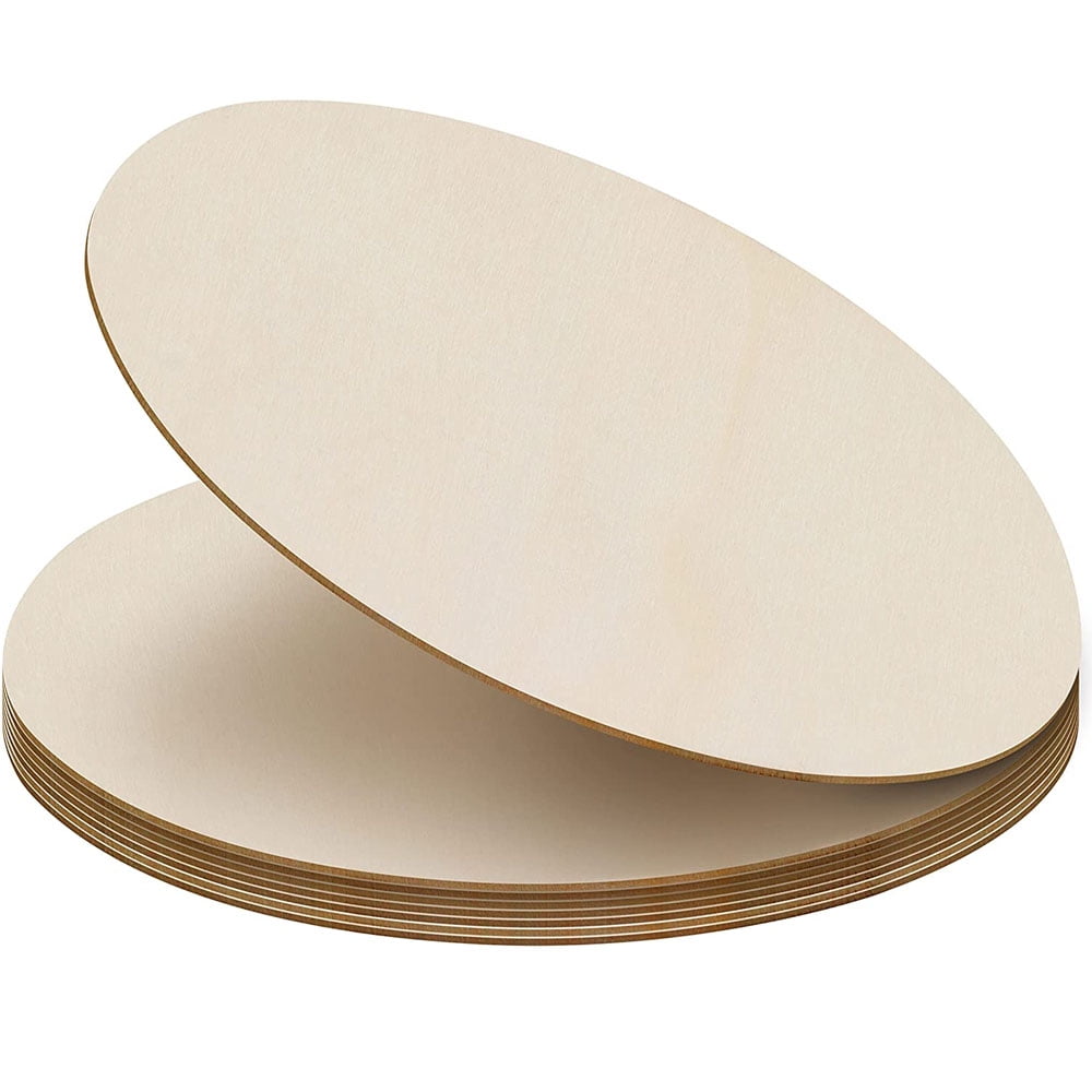 PEACNNG Round Wooden Discs, Wooden Discs Decorative Wood - Plain ...