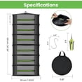 Herb Drying Rack with Mesh Design, Hanging Drying Rack with Green ...