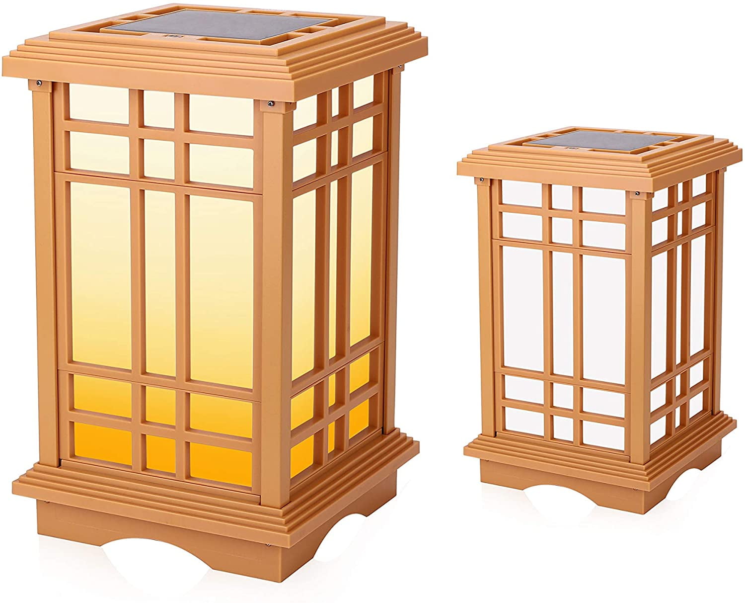 Techko Solar Zen Lantern – Amber or White Light (15.6"high) - Walmart.com