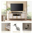 "OKD Modern Luxury 70"" TV Stand for TVs Up to 80"", White Media ...