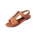 Byworldtasic Women's Flat Sandals Open Toe Casual Summer Sandals with ...