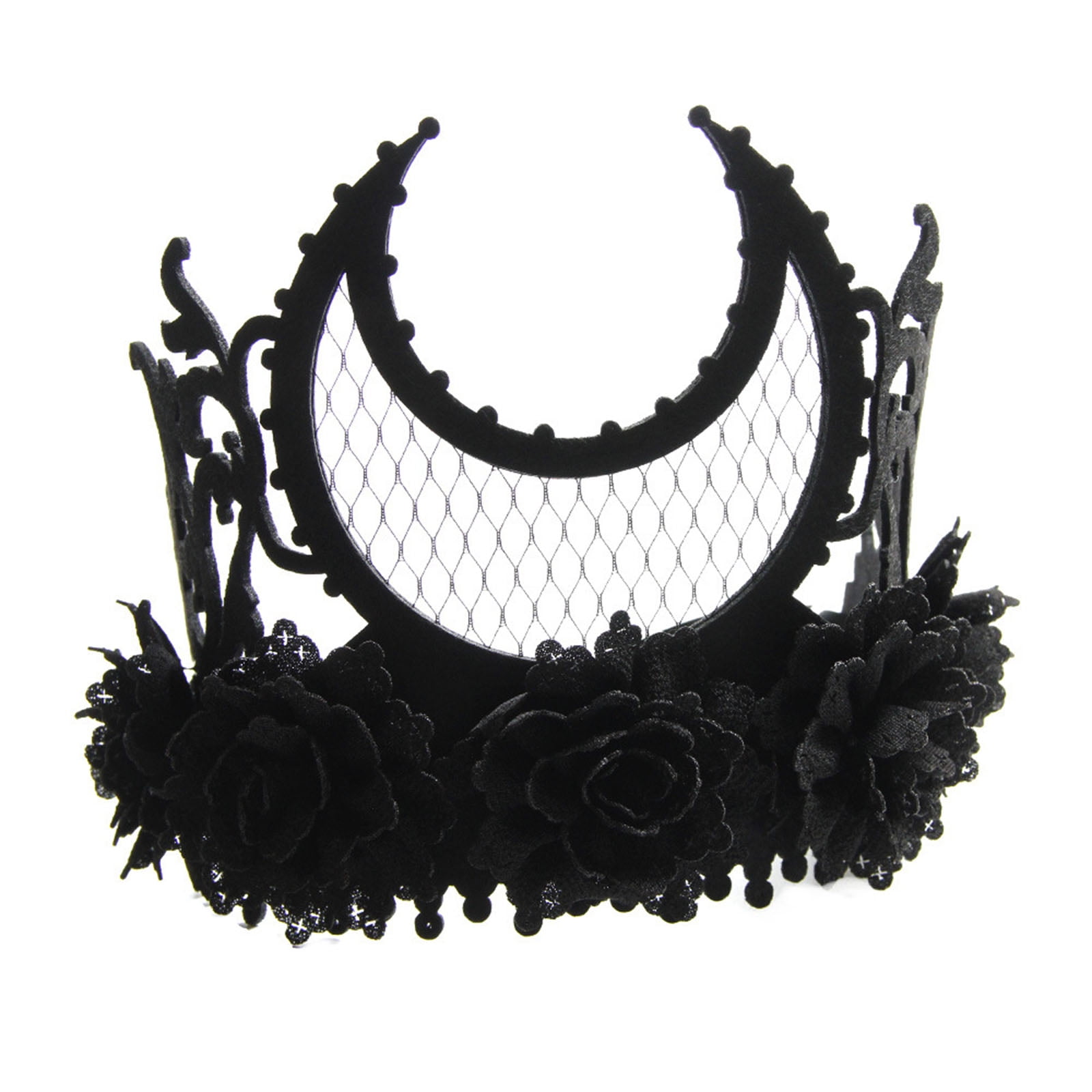 Halloween King Mesh Devil Crown Witch Crown Photo Prop Headband for ...