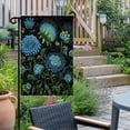 Blue Dahlia Garden Flag 12x18 Inch Country Pastoral Vintage Night Blue ...