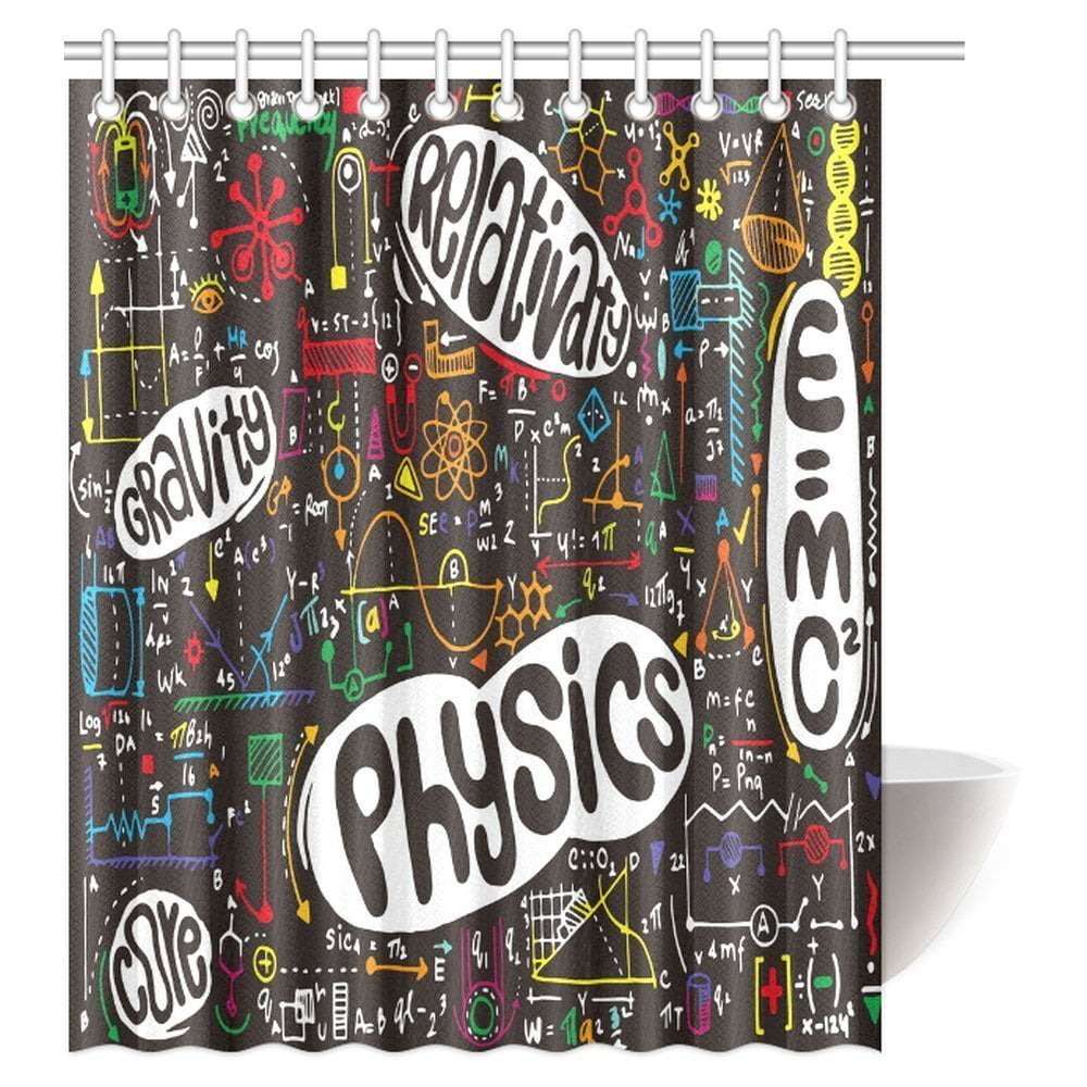 MYPOP Physical Education Formulas and Phenomenon Shower Curtain ...