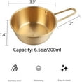 2Pcs Makgeolli Bowls, 304 Stainless Steel Korean Traditional Bowls ...