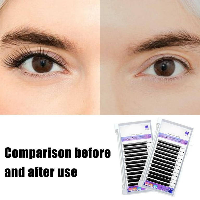 Thick False Eyelashes Before And After