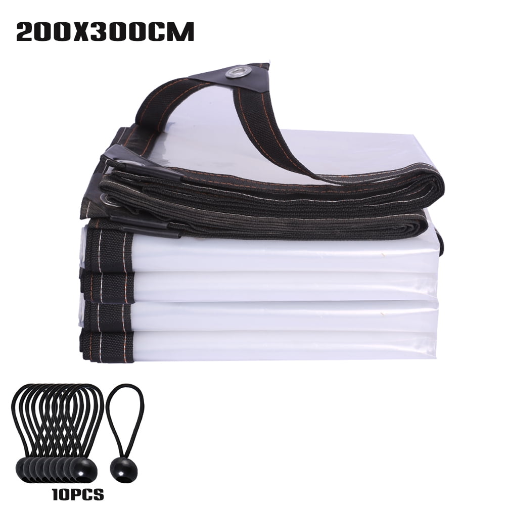 Portable Transparent PE Waterproof Ground Plant Cover with Grommets ...