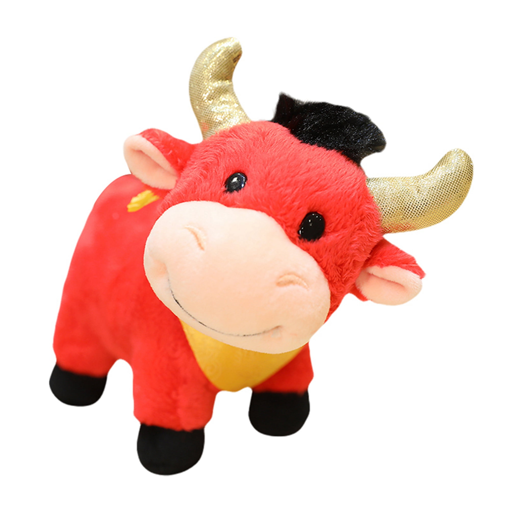 Baby Plush Toy, Small Cartoon Cow Toy Stuffed Toys Simulation Doll for ...