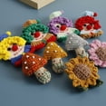 Creative cartoon hand-woven cashmere brooch, exquisite crochet ...